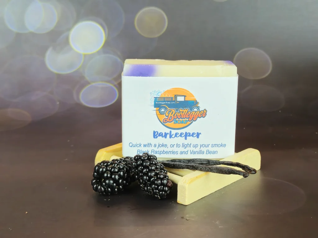 Barkeeper Black Raspberry and Vanilla Soap - Bootlegger Soap
